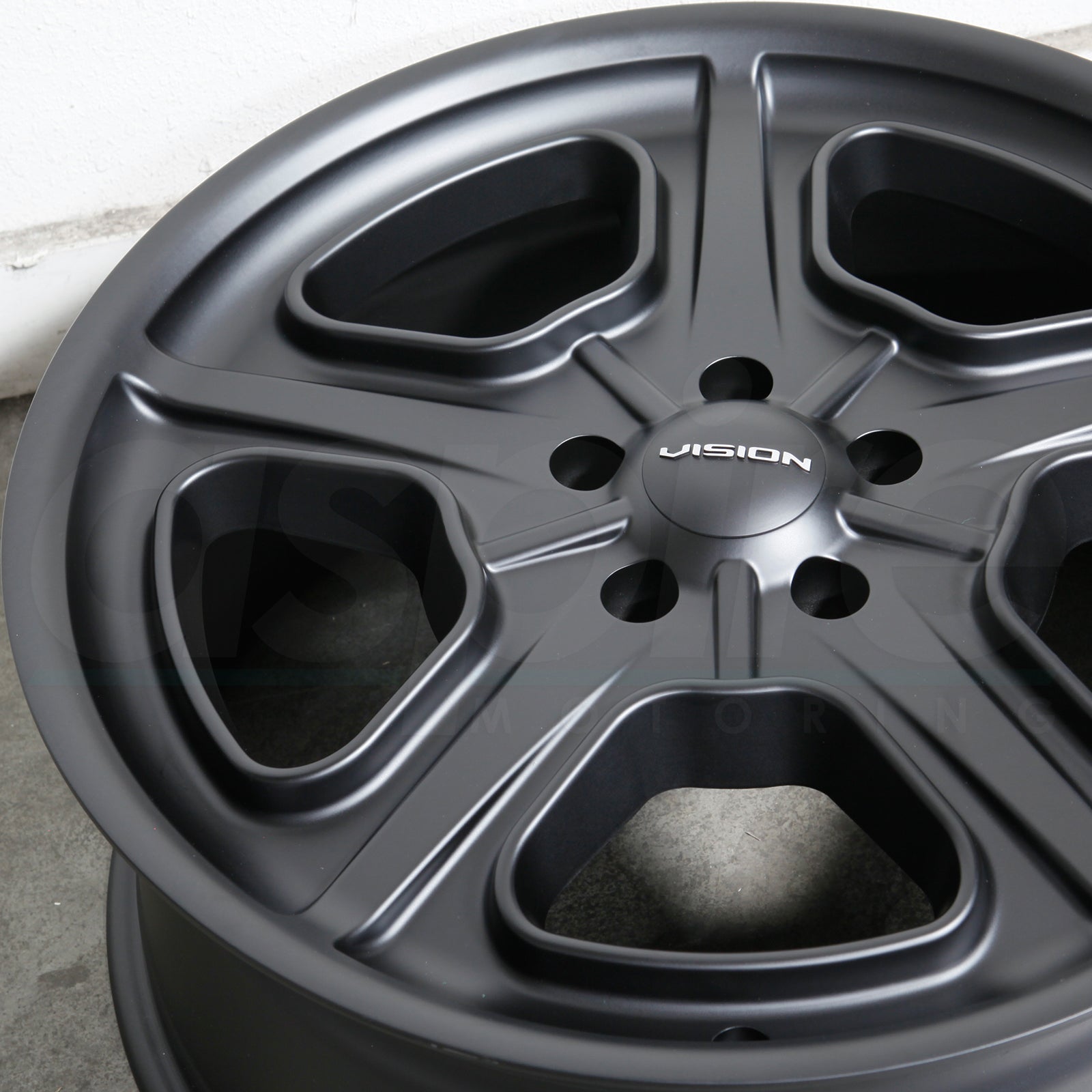 Vision Wheels 147 Daytona Satin Black– Wheels Outlet