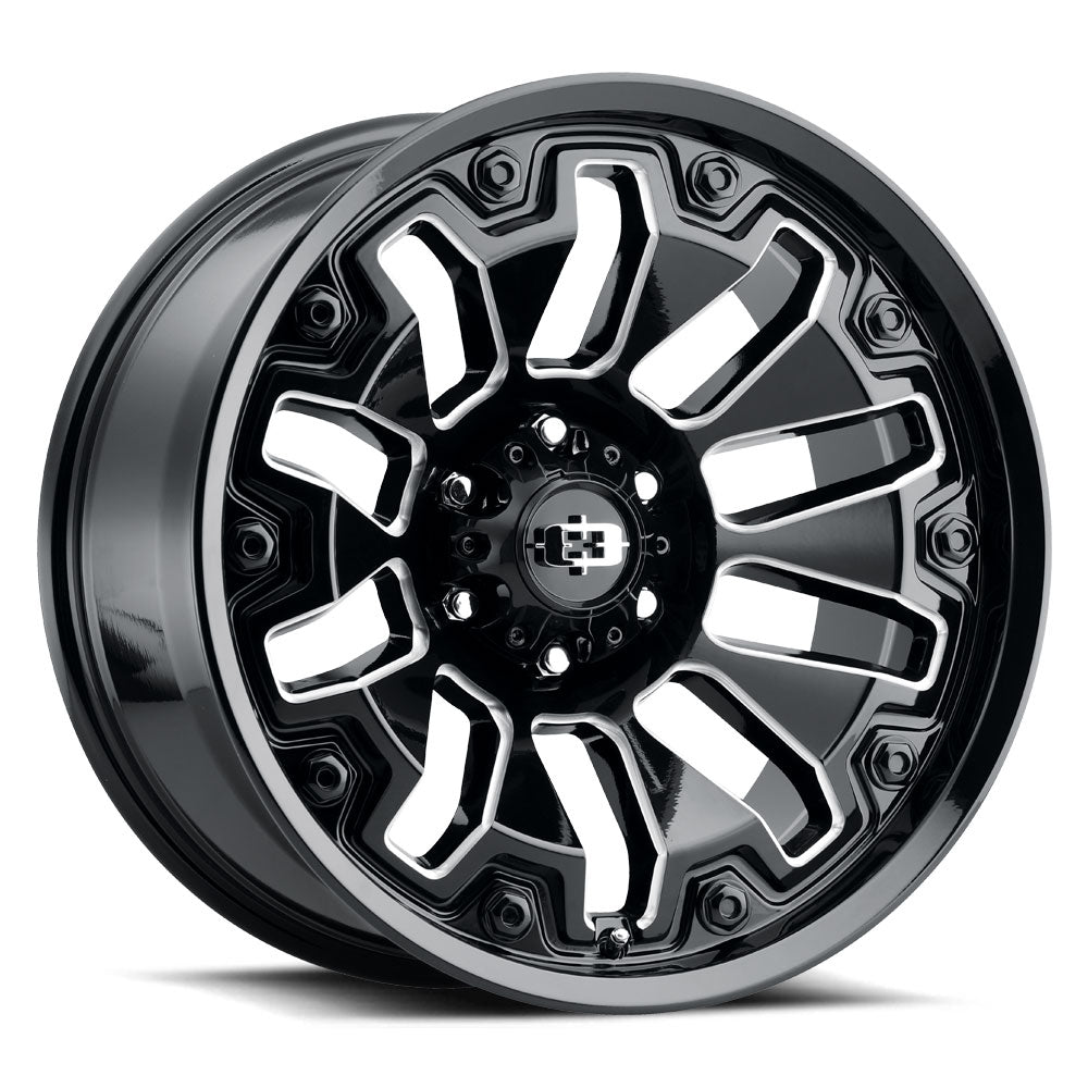 Vision Wheels 362 Armor Black Milled Black Insert– Wheels Outlet