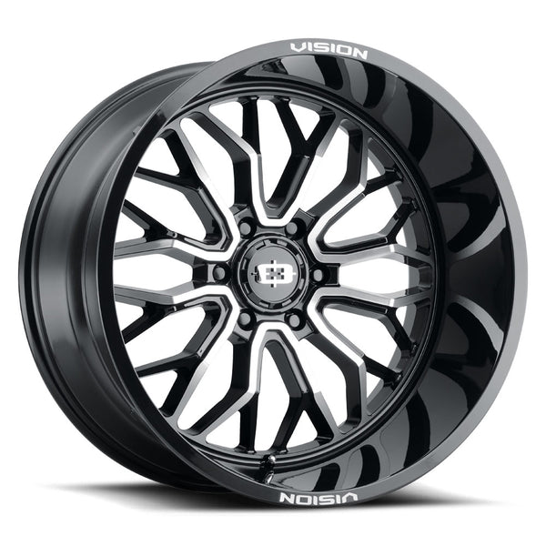Vision Wheels 402 Riot Black Machine– Wheels Outlet