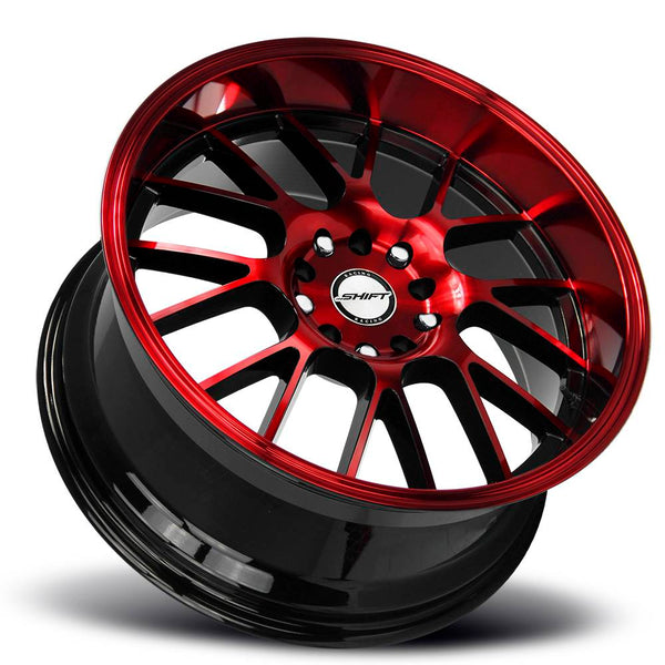 Shift Wheels H28 Crank Black Machine Red– Wheels Outlet